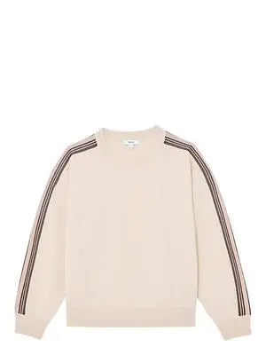 REISS Wool And Cashmere Jumper - Neutral Pink