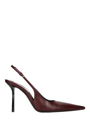 Victoria Beckham Stiletto Slingback 100 Leather Pumps - Wine