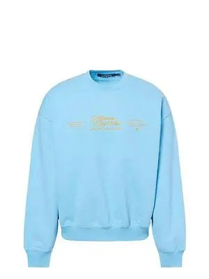 BILLIONAIRE BOYS CLUB Regatta Crewneck Cotton-jersey Sweatshirt - Blue