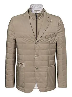 CORNELIANI Notch-Lapels Padded Shell Jacket