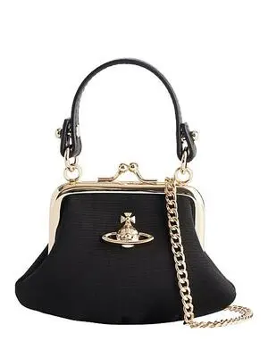 VIVIENNE WESTWOOD Granny Frame Mini Top-handle Bag - Black