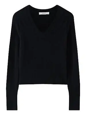 JOSEPH Lucille V-neck Cashmere-blend Jumper - Black