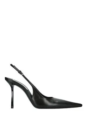 Victoria Beckham Stiletto Slingback 100 Leather Pumps - Black