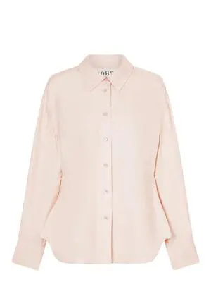 RÓHE Shaped Silk-twill Shirt - Pink