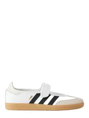 Adidas Originals By Alexander Wang Samba Jane Leather Sneakers - White