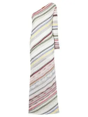 Missoni Striped Crochet-knit Maxi Dress - White