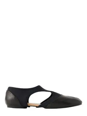 MAISON MARGIELA Tabi Jazz Leather Brogues - Black