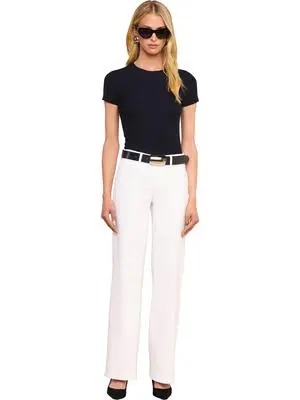 L'Agence Joanne Wide-leg Jeans - Blanc