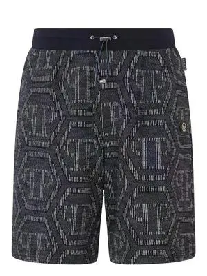 Philipp Plein Monogram Shorts - Blue