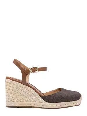 Michael Kors Kenzie Espadrille Wedges - Brown