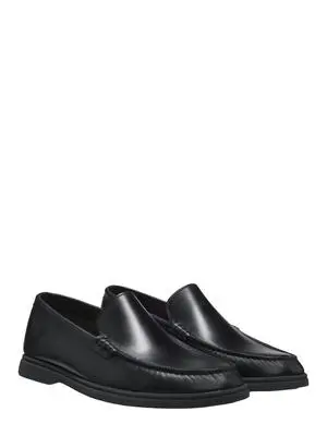 BOSS Emed-Logo Leather Moccasins