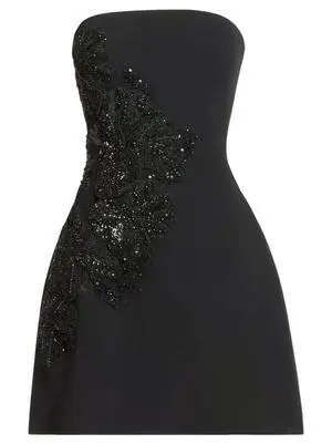 Elie Saab Sequin-embellished Mini Dress - Black