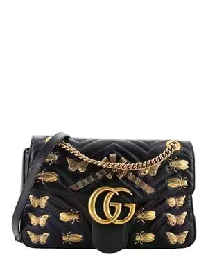 Gucci Gg Marmont Medium Shoulder Bag - Black