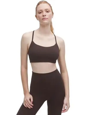 Lululemon Flow Y Bra Light Support, C/d Cup - Sequoia