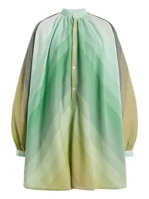 MARRAKSHI LIFE The Touareg Cotton Tunic - Green