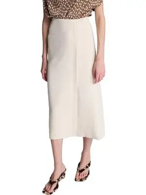 KENNETH COLE Slit Midi Skirt - Oyster