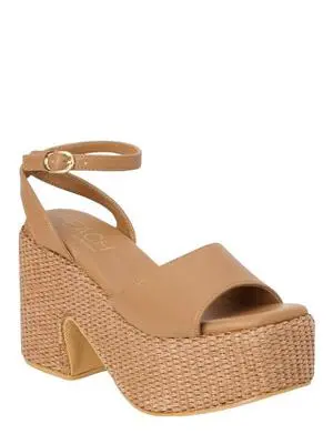 Matisse Arden Platform Sandal - Cognac