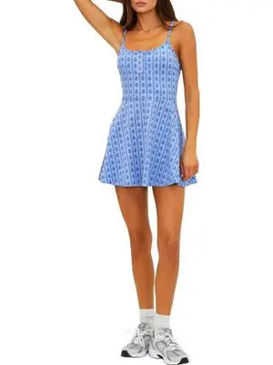 Beach Riot Floral Knit Skater Dress - Sapphire Space Dye