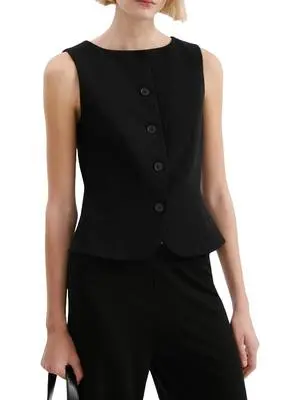 Mango Suit Vest - Black
