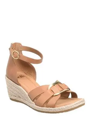 SOFFT Espadrille Platform Wedge Sandal - Luggage