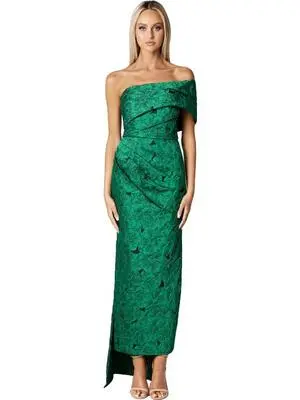 BARIANO Amyilya Off Shoulder Maxi - Green