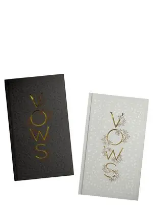 PAIGE TATE & CO. Wedding Vows Book Set Of Two - Multicolored