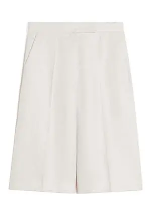 Max Mara Linen Bermuda Shorts - Beige