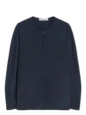 Max Mara Silk Crêpe De Chine Blouse - Ultramarine