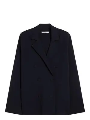 Max Mara Viscose Crêpe Double-breasted Jacket - Ultramarine