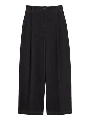Max Mara Denim-effect Jersey Five-pocket Trousers - Ultramarine