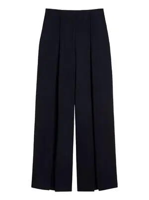 Max Mara Wool Interlock Jersey Trousers - Ultramarine