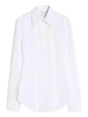 Max Mara Slim-fit Poplin Shirt - Optical White