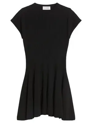 Max Mara Knit Fit And Flare Dress - Black
