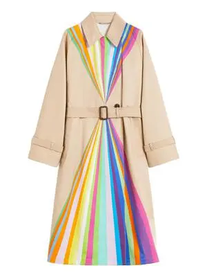 Max Mara Printed Trench Coat - Multicolour