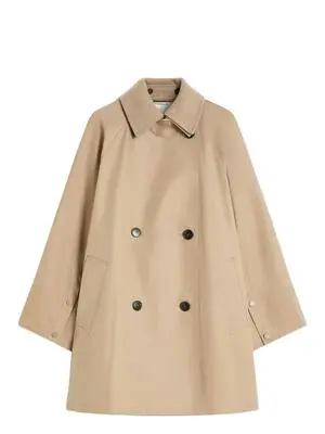 Max Mara Water-repellent Padded Gabardine Trench Coat - Hazelnut Brown