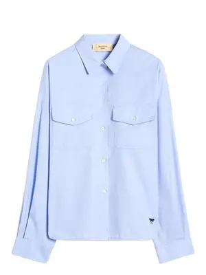 Max Mara Cotton Oxford Shirt - Light Blue