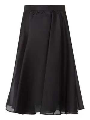 MAX MARA Silk Circle Midi Skirt