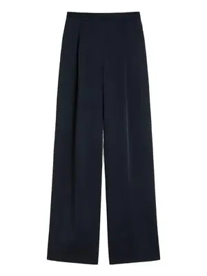 Max Mara Envers Satin Trousers - Midnightblue