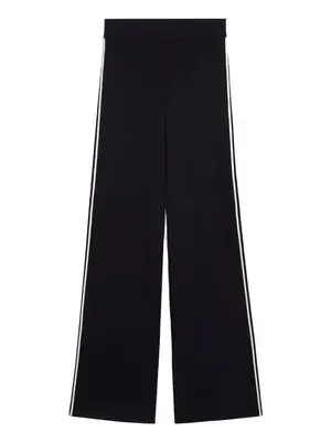 Max Mara Stretch Viscose Trousers - Navy