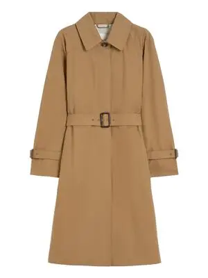 Max Mara Water-repellent Cotton-blend Trench Coat - Brown