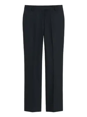 Max Mara Stretch Cotton And Viscose Trousers - Ultramarine