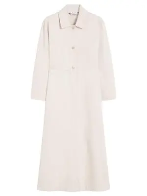 Max Mara Cotton Bull Denim Shirt Dress - Sand