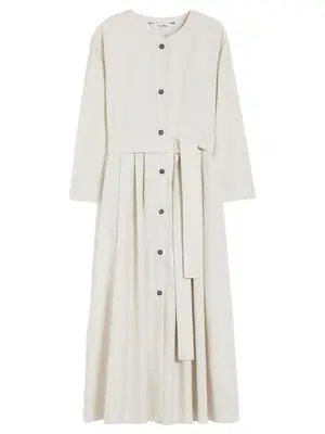 Max Mara Cotton Poplin Fit-and-flare Dress - Ice