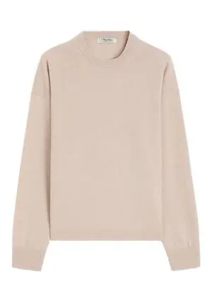 Max Mara Wool And Cashmere Boxy Fit Sweater - Powder