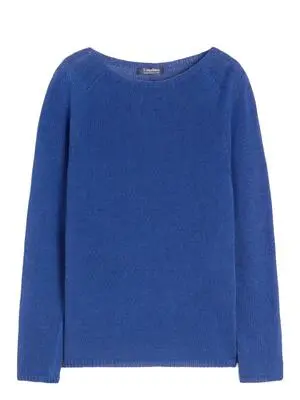 Max Mara Linen Yarn Sweater - Cornflower Blue
