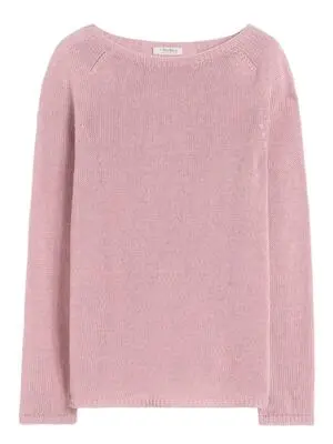 Max Mara Linen Yarn Basic Sweater - Antique Rose