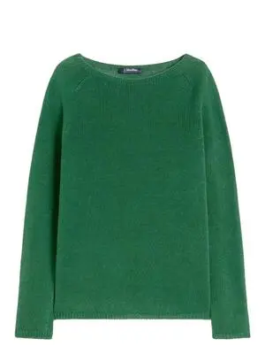 Max Mara Linen Yarn Sweater - Green