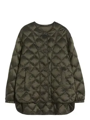 Max Mara Water-repellent Quilted Down Jacket - Dark Green