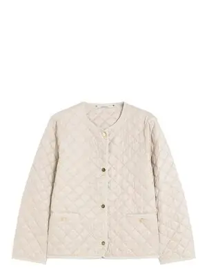Max Mara Padded Water-repellent Canvas Jacket - Natural