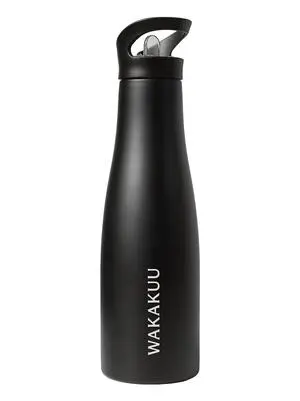 WAKAKUU Metal Water Bottle 600 Ml - Black
